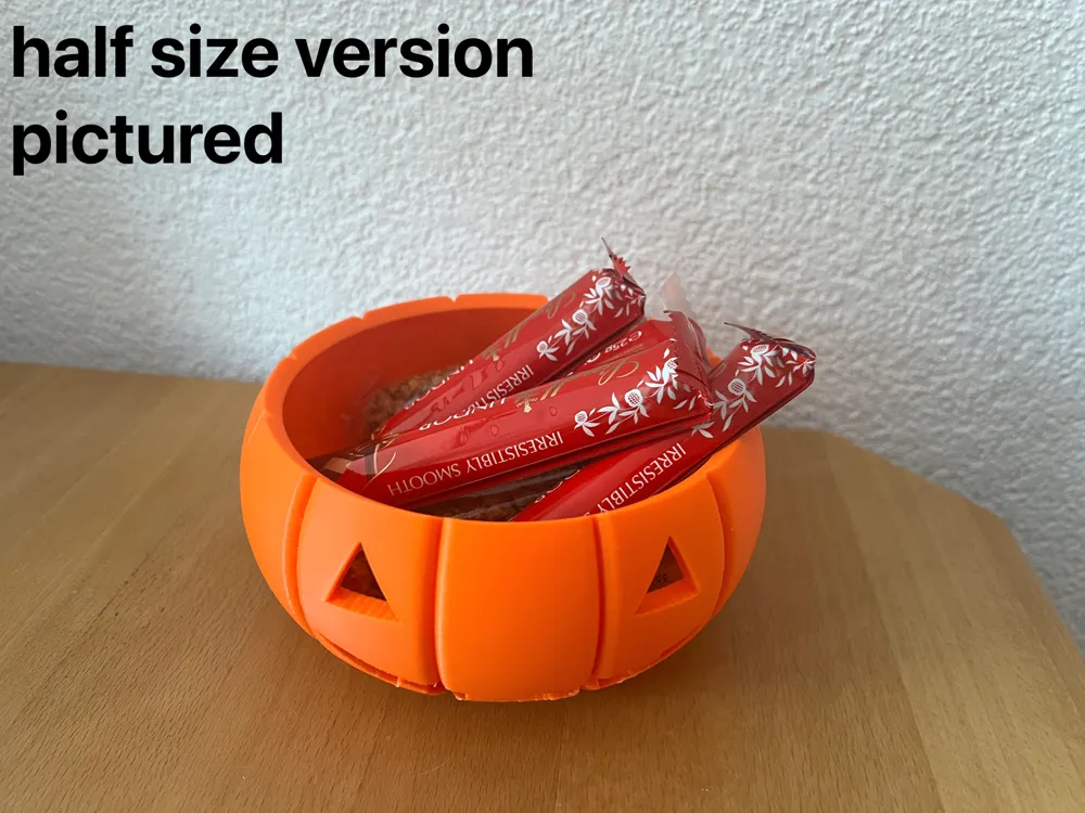 Friendly Pumpkin Halloween Candy Bowl by jpbruce MakerWorld: Download ...
