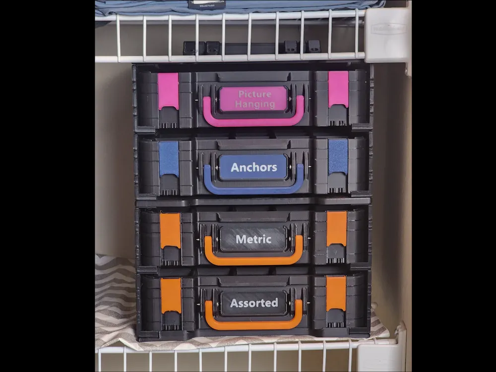 GridStack Modular Multi-Box Storage [Parametric] by jaminv MakerWorld: Download Free 3D Models