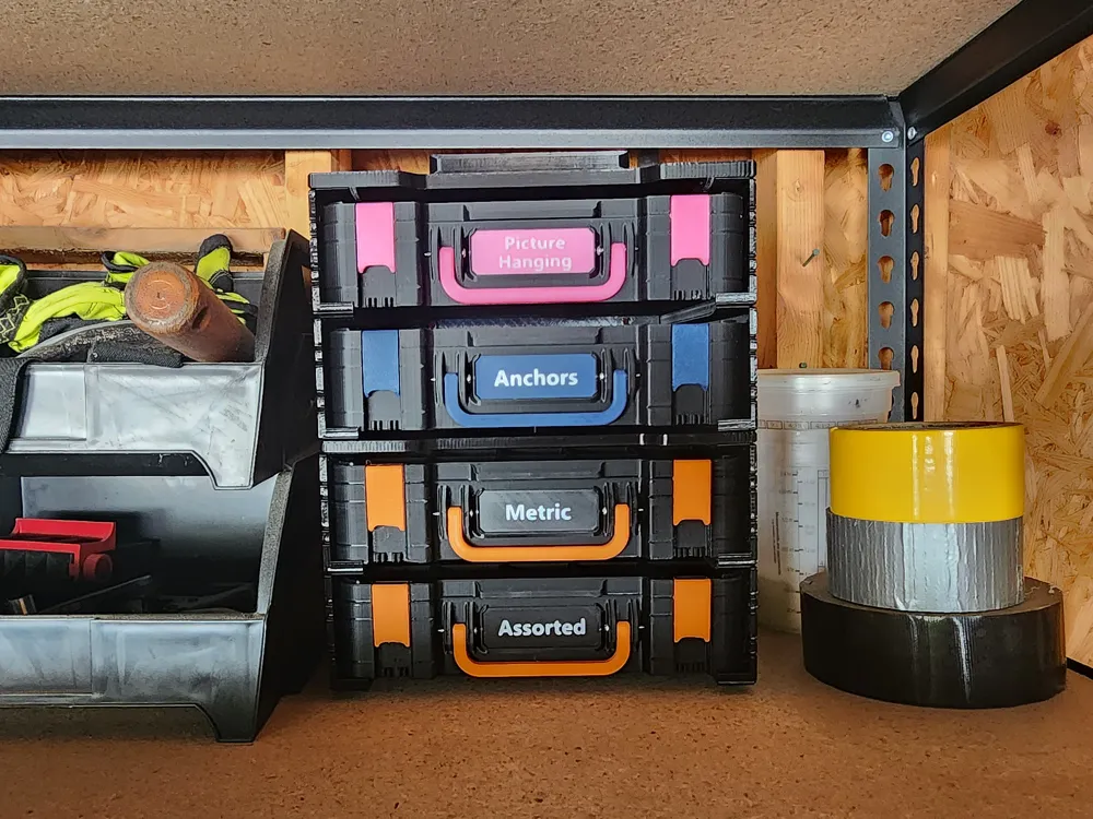 GridStack Modular Multi-Box Storage [Parametric] by jaminv MakerWorld: Download Free 3D Models