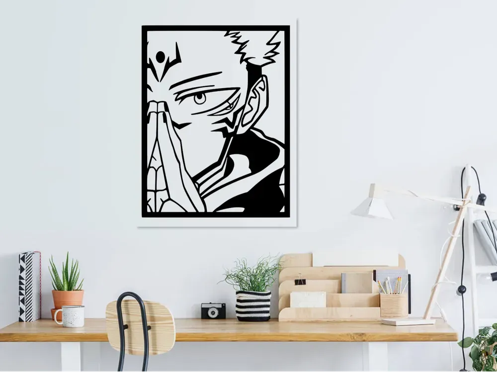 Itadori Sukuna Jujutsu Kaisen 2D wall art by TheWallArtGuy - MakerWorld