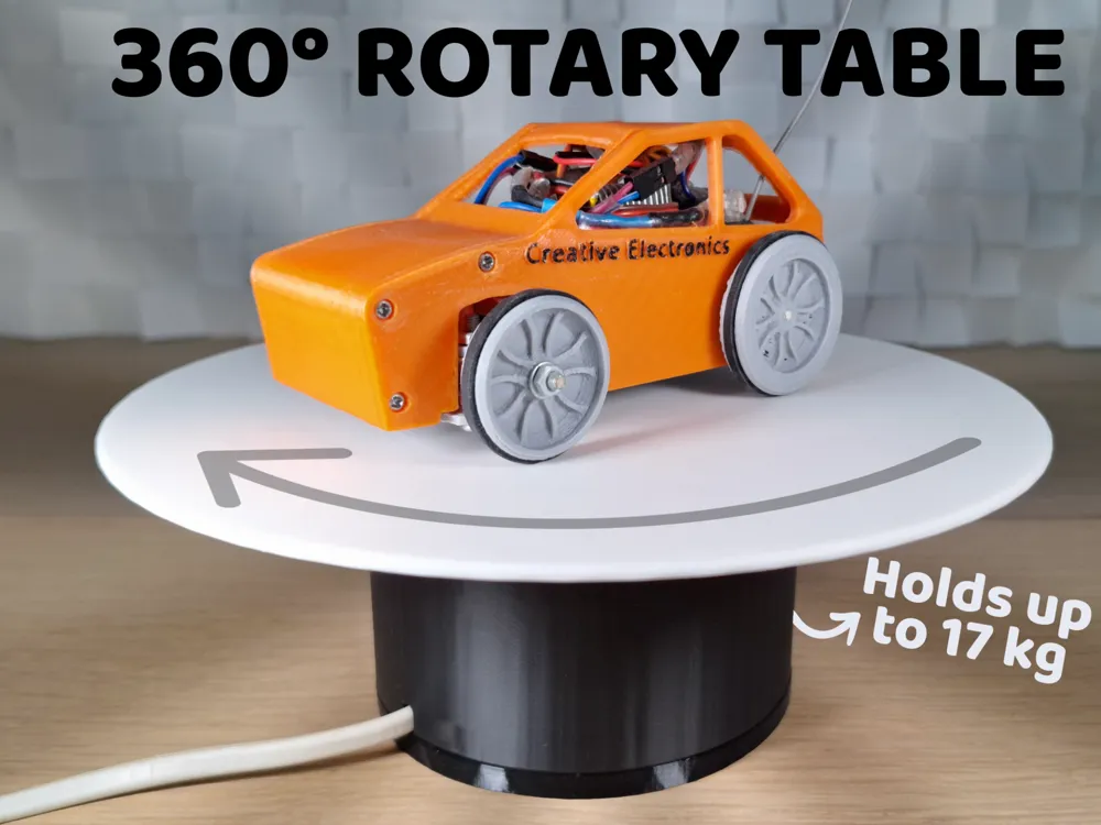 Motorized Turntable (3 versions) by Creative Electronics - MakerWorld