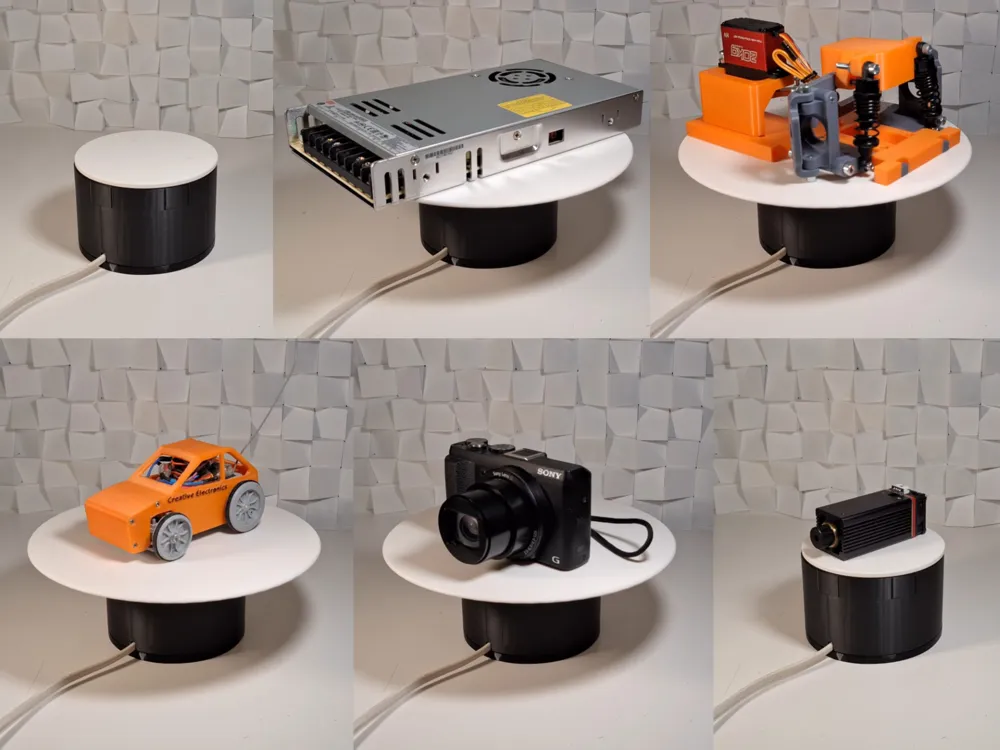 Motorized Turntable (3 versions) - Free 3D Print Model - MakerWorld