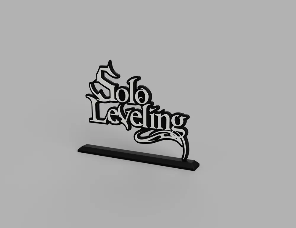 Solo Leveling Logo with stand by patryk.janicki91 - MakerWorld