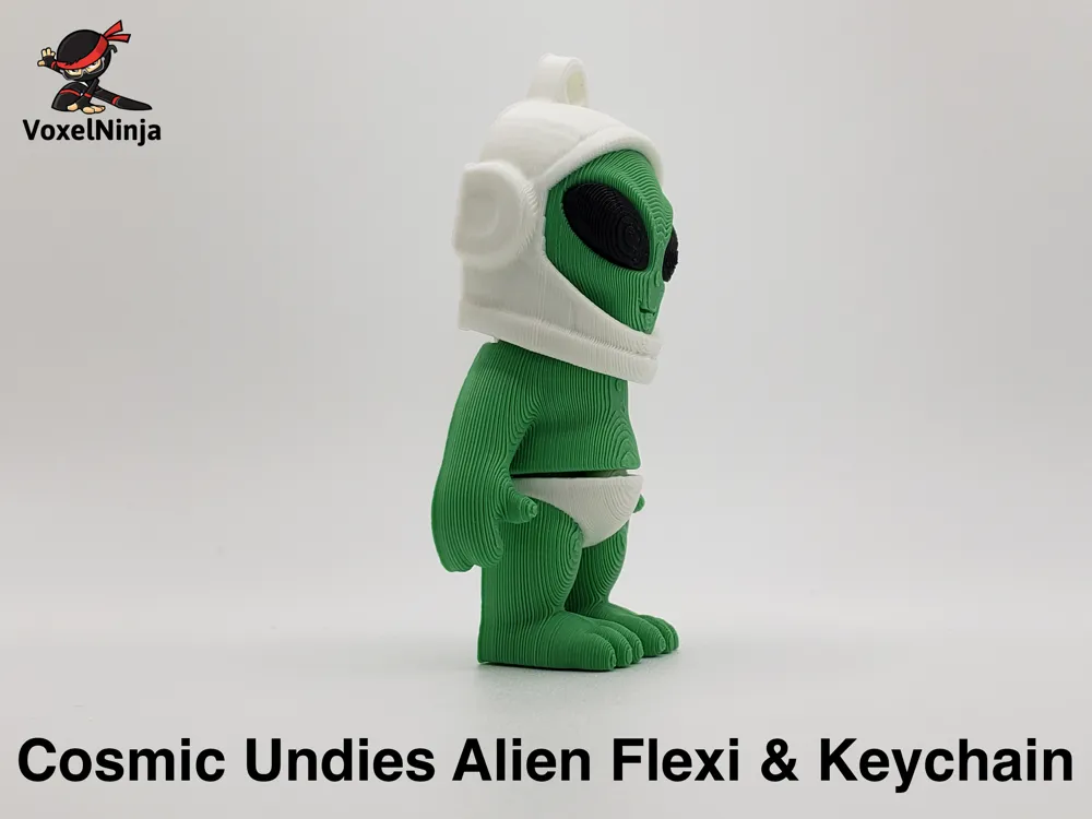 Alien Flexi de Ropa Interior Cósmica y Llavero por Voxel Ninja ...