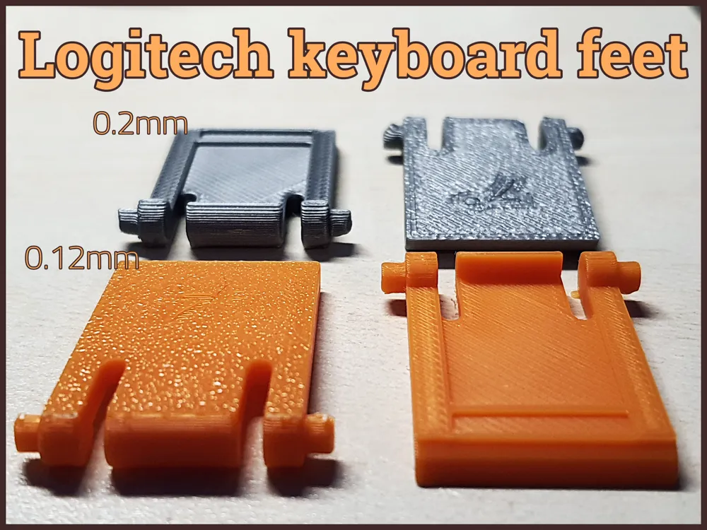 Logitech keyboard feet by DadikonnaMakerWorld: Download Free 3D Models