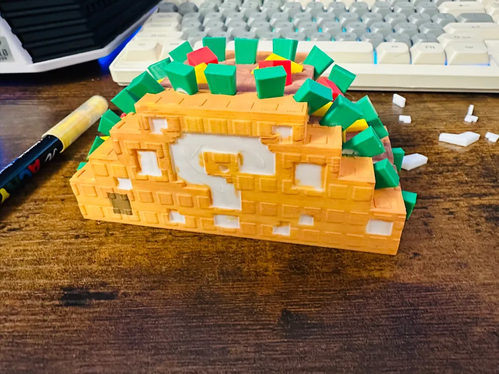 Brainrot Taco Lucky Block - Free 3D Print Model - MakerWorld