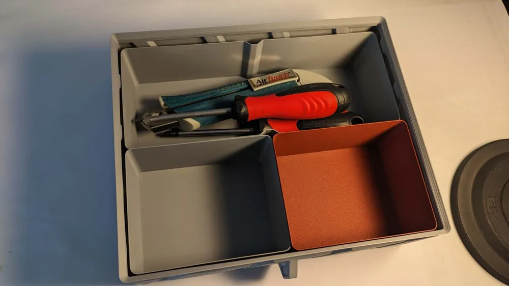 Stackable box with sorting boxes +lid (vase mode) by 3Deee - MakerWorld