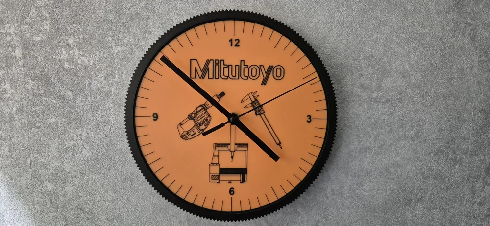 Mitutoyo Wall Clock - Free 3D Print Model - MakerWorld