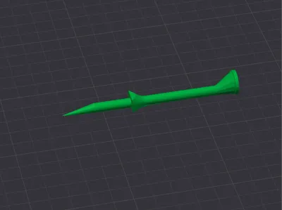 Consistent Height Golf Tee - 57mm tall - Free 3D Print Model - MakerWorld