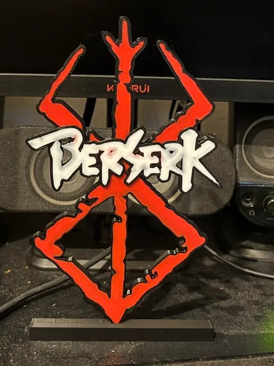 Logo Berserk - Free 3D Print Model - MakerWorld