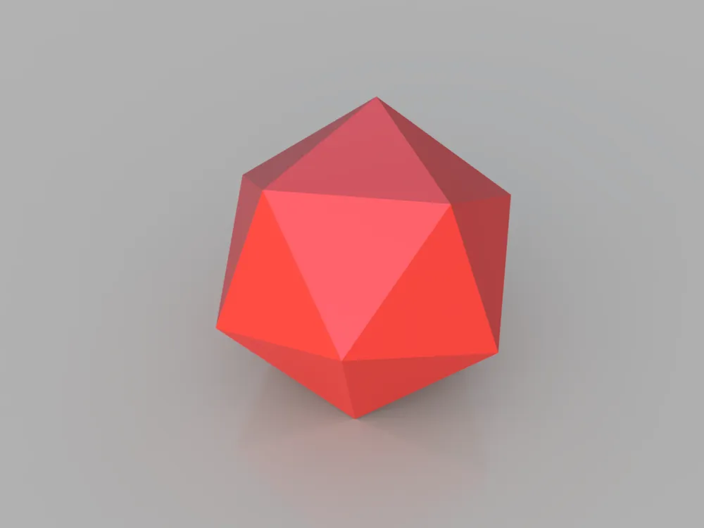Low Poly Spheres: Icosahedron Remixed by Adam L - MakerWorld