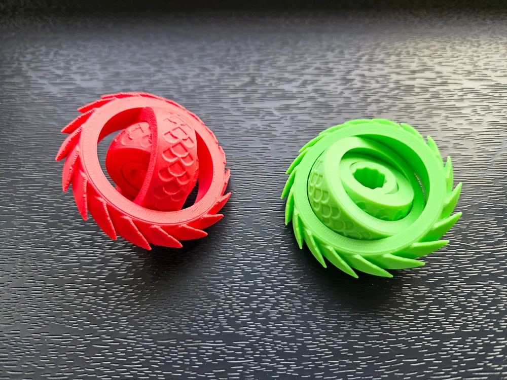 Dragon Gyro Fidget Spinner (Print-in-Place) by New_Kids_Turbo ...