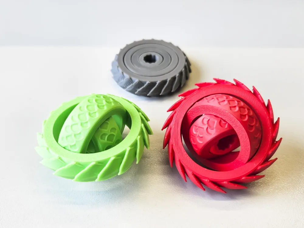 Dragon Gyro Fidget Spinner (Print-in-Place) by New_Kids_Turbo ...