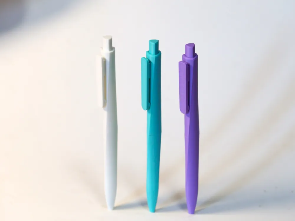 Slim Twisted ClickPen, Retractable Pen 三面旋转圆珠笔 - Free 3D Print Model ...
