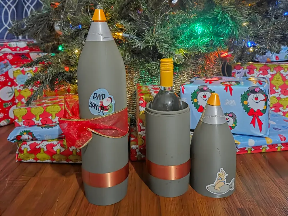 105mm HE Bottle Bunker w/PD fidget fuze - Free 3D Print Model - MakerWorld