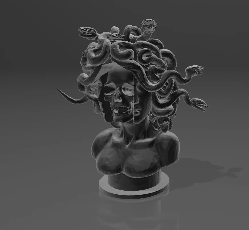 Medusa Death Bust by Ellcato3D MakerWorld: Download Free 3D Models