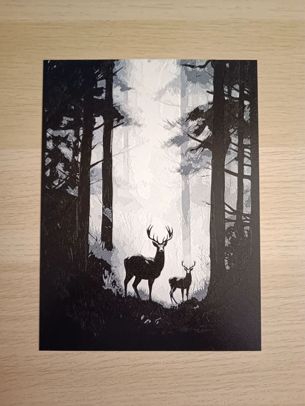 Deer in Forest Hueforge by Atrus Design - MakerWorld