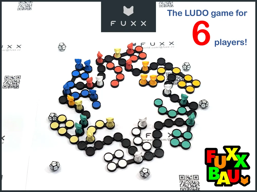 Fuxxbau - Customizable Ludo for 2 to 8 players. - Free 3D Print Model ...