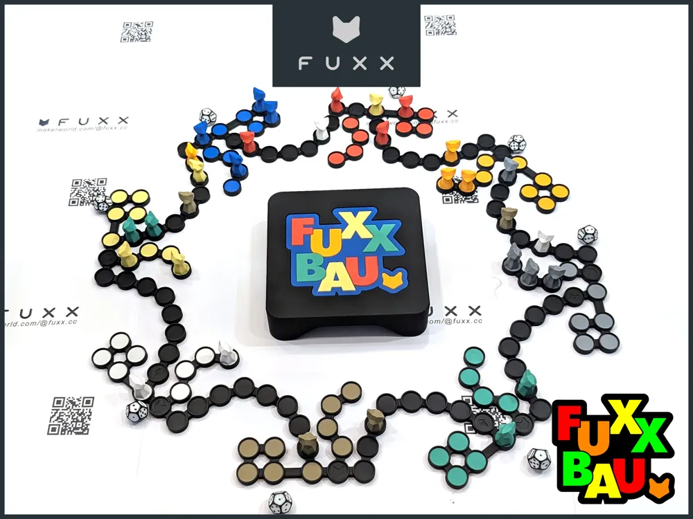 Fuxxbau - Customizable Ludo for 2 to 8 players. - Free 3D Print Model ...