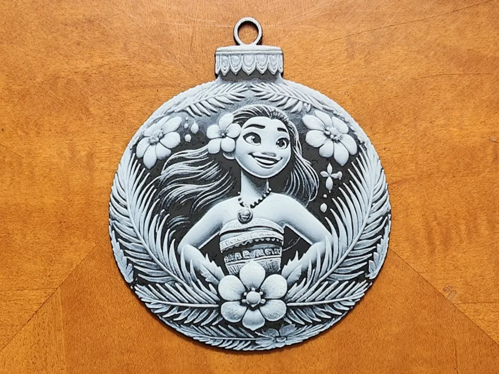 Moana Christmas Tree Decoration Disney by Sarge MakerWorld: Download Free 3D Models