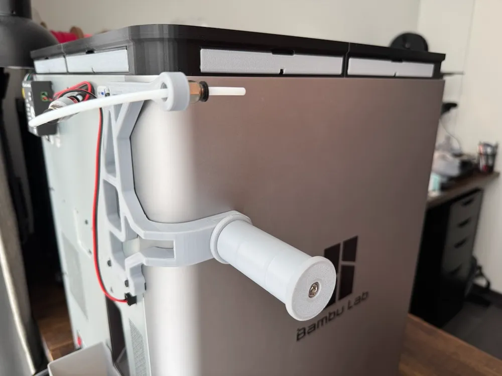 Bambu X1C / P1S improved side spool holder Remixed by plugowski - MakerWorld