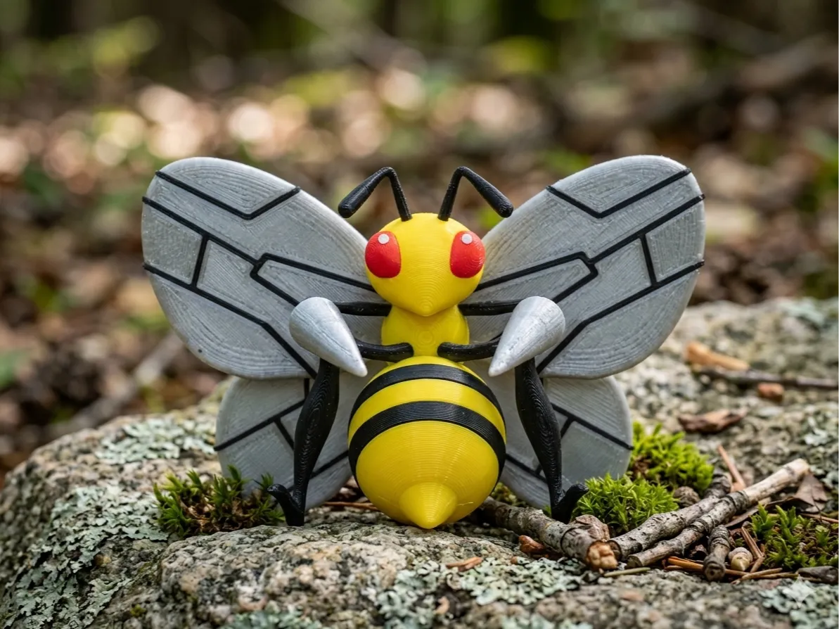 Beedrill Pokemon Figure Multi-Color Print - Free 3D Print Model ...