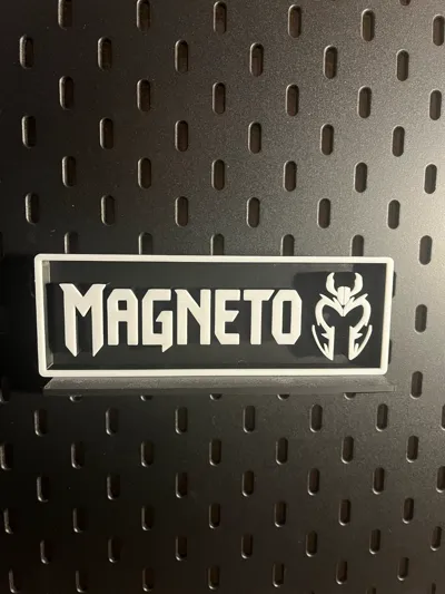 Logo Box - Magneto X-Men by SWEDFuraxMakerWorld: Download Free 3D Models