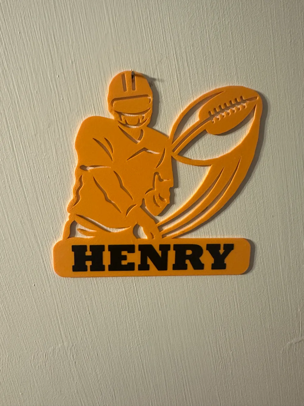 Football Customizable Name Sign by BBN GRAFX - MakerWorld