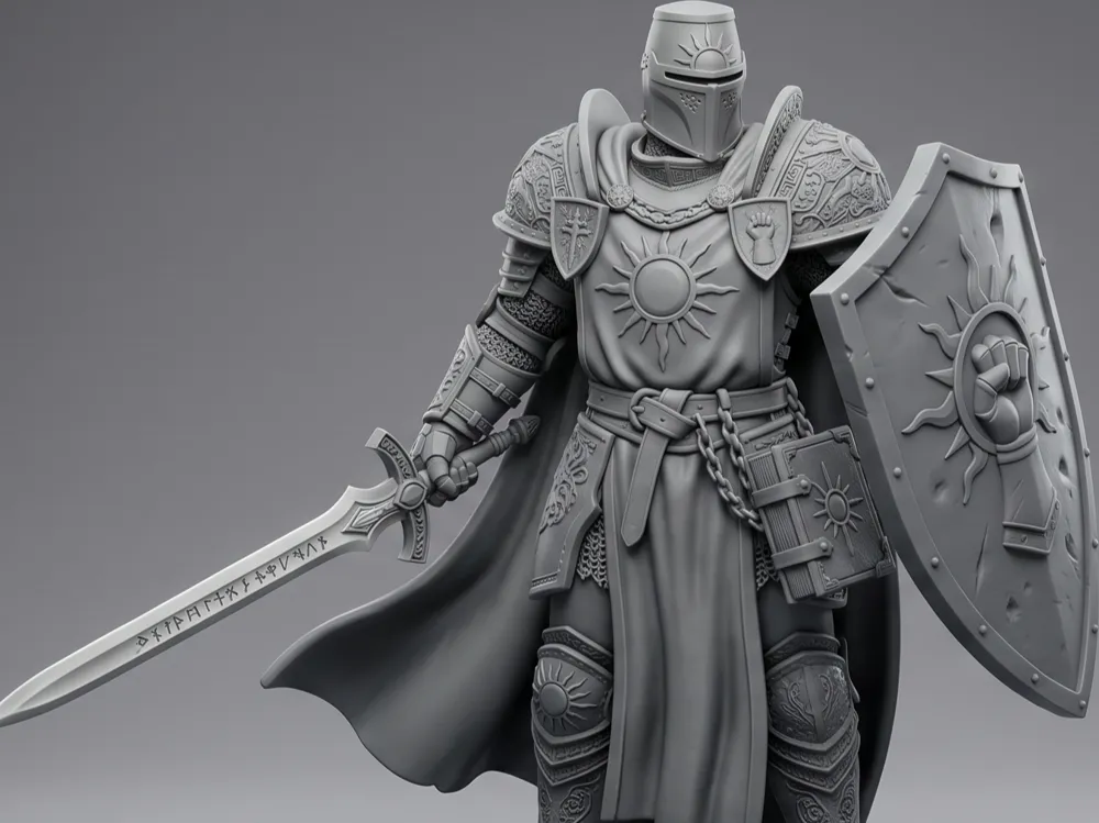 Holy Paladin – Oath of Devotion Knight (D&D) - Free 3D Print Model ...