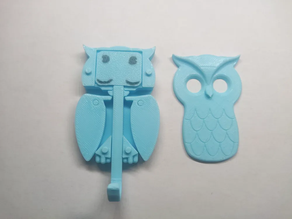 Articulated Owl Key Hook - Free 3D Print Model - MakerWorld