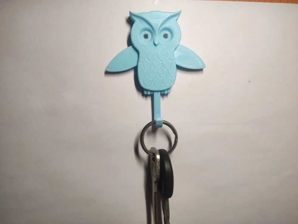 Articulated Owl Key Hook - Free 3D Print Model - MakerWorld