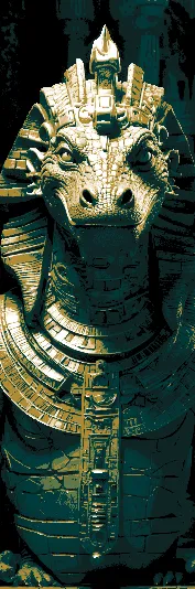 Egypt Statues - Egyptian Gods in Jade and Gold Statue form - Horus ...