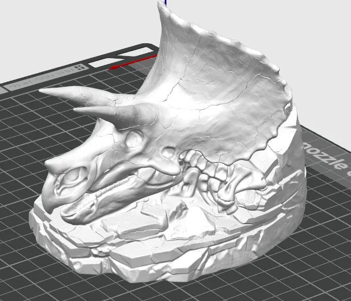 The Armored Titan: Triceratops Fossil - Free 3D Print Model - MakerWorld