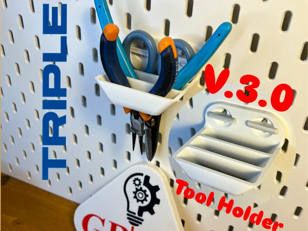 IKEA SKADIS TOOL HOLDER V3 by Gr3dstampaidee MakerWorld: Download Free 3D Models