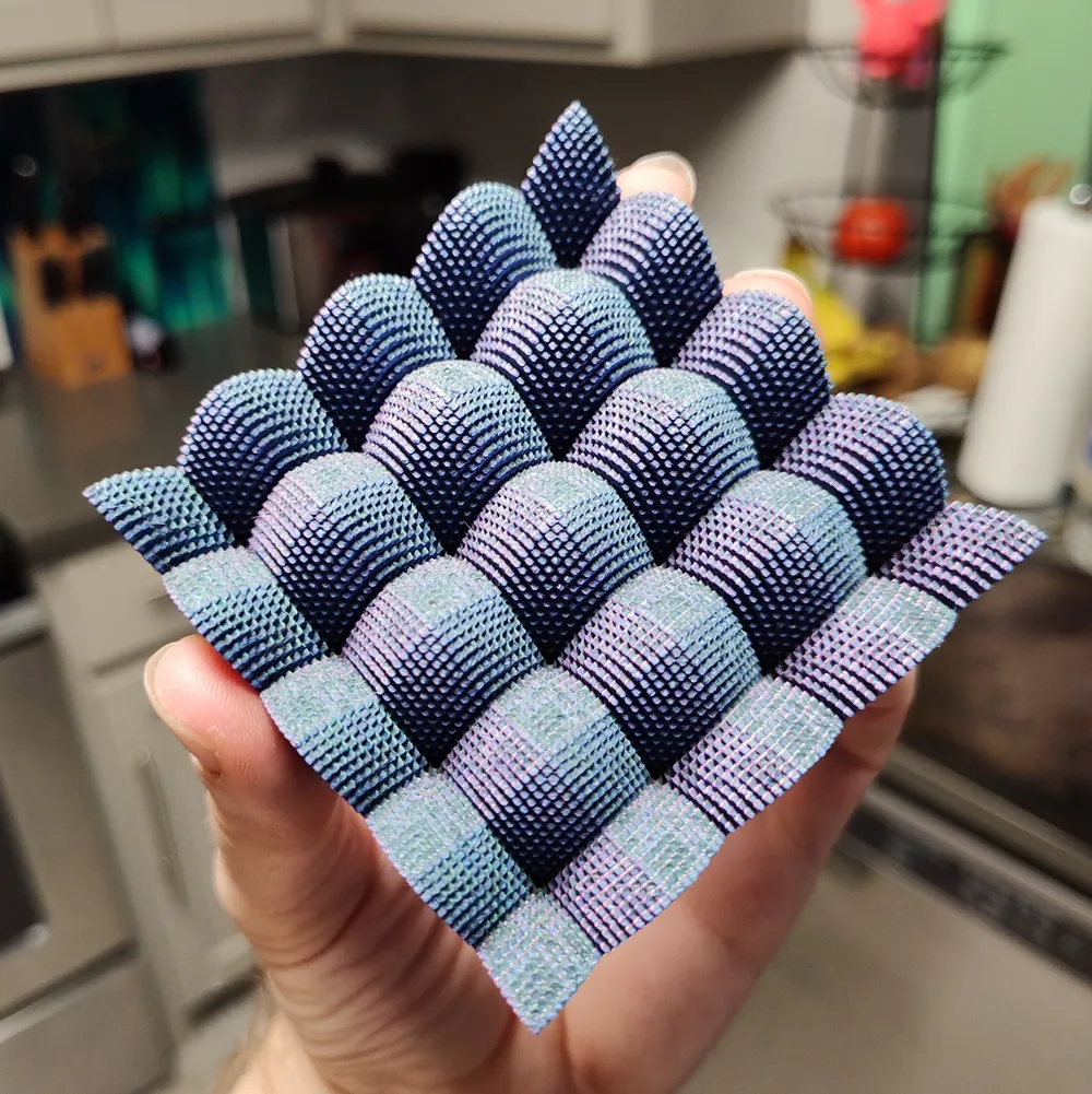 Parabolic Wave Grid Panel (#1) by Endless Design Lab 🌀 MakerWorld ...