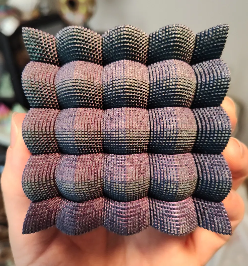 Parabolic Wave Grid Panel (#1) by Endless Design Lab 🌀 - MakerWorld