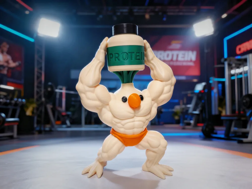 Garlic Bird Muscle Version (Disassembled) by 一雕造物 MakerWorld: Download ...