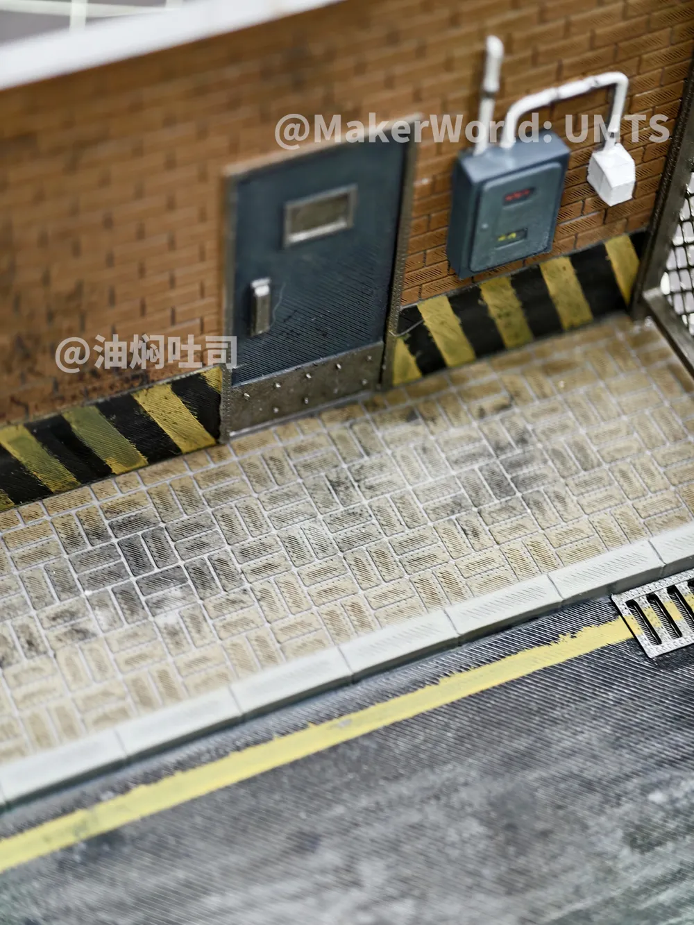 1/64 Miniature Scene: Building Back Entrance - Free 3D Print Model ...