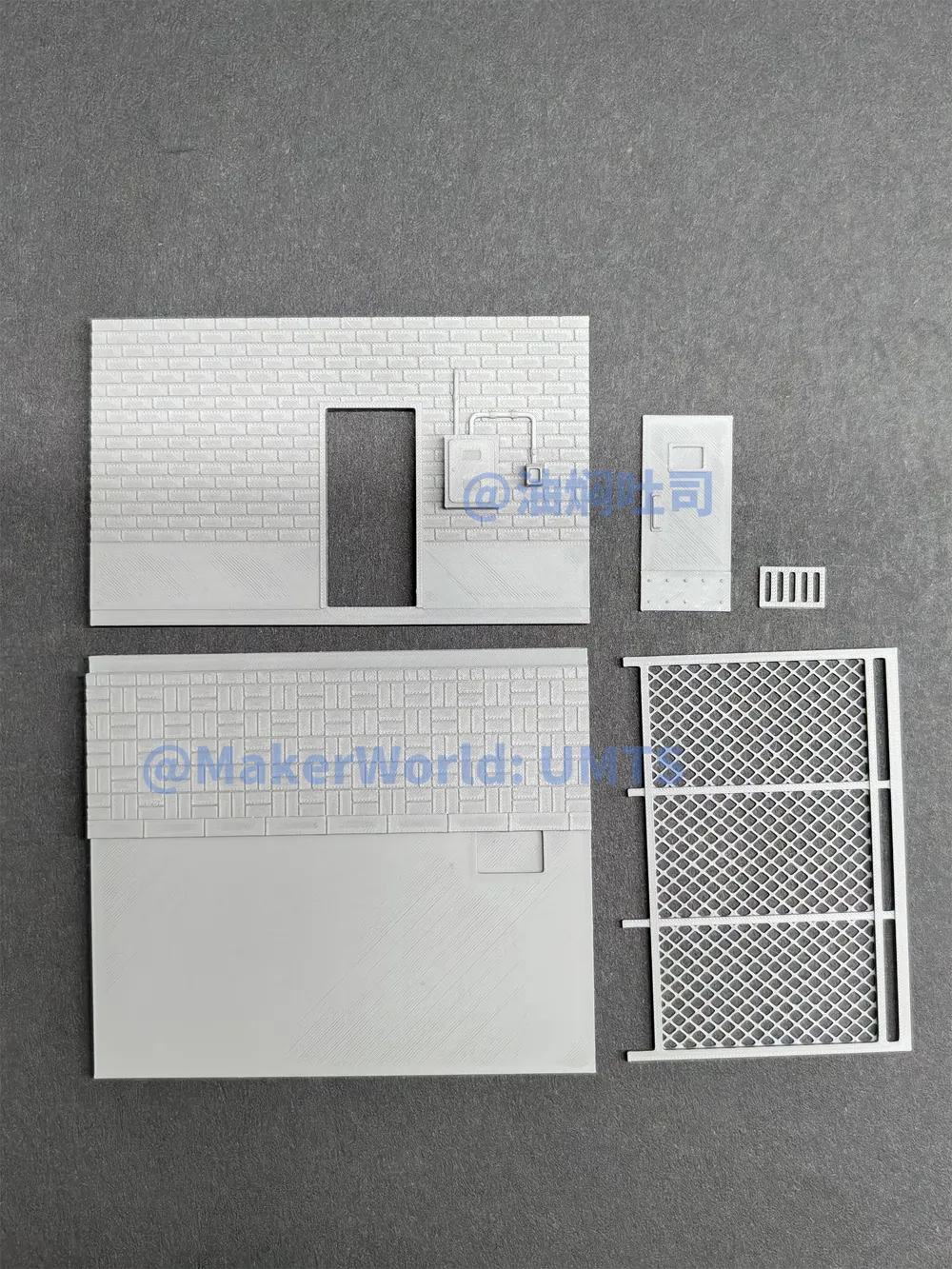 1/64 Miniature Scene: Building Back Entrance - Free 3D Print Model ...