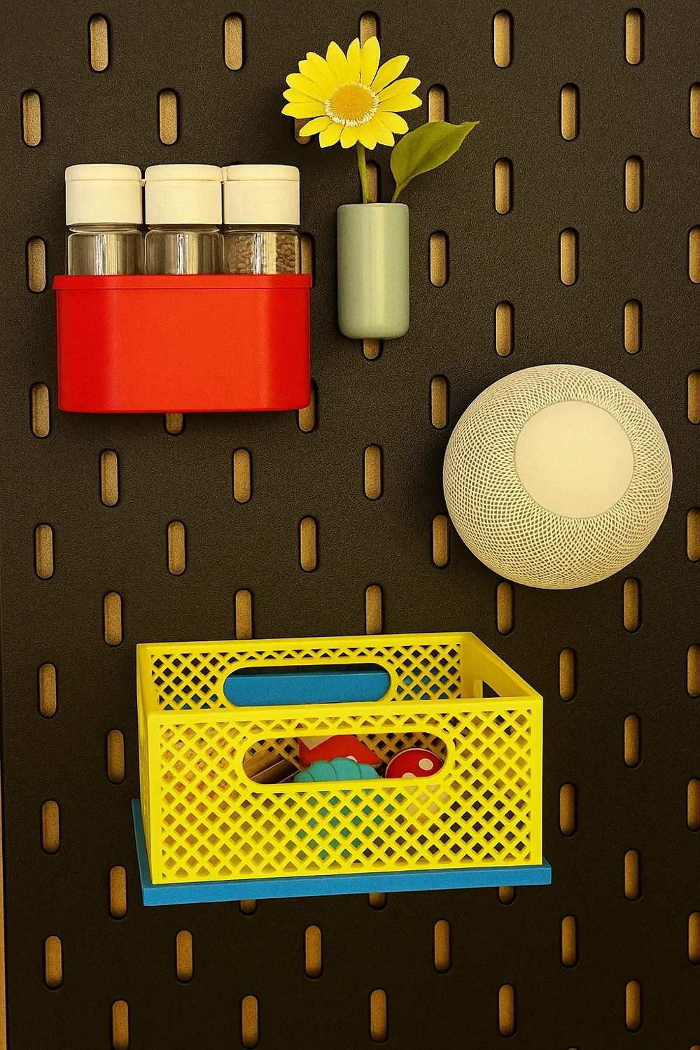 SKADIS Holder for Stackable Mesh Boxes - Free 3D Print Model - MakerWorld