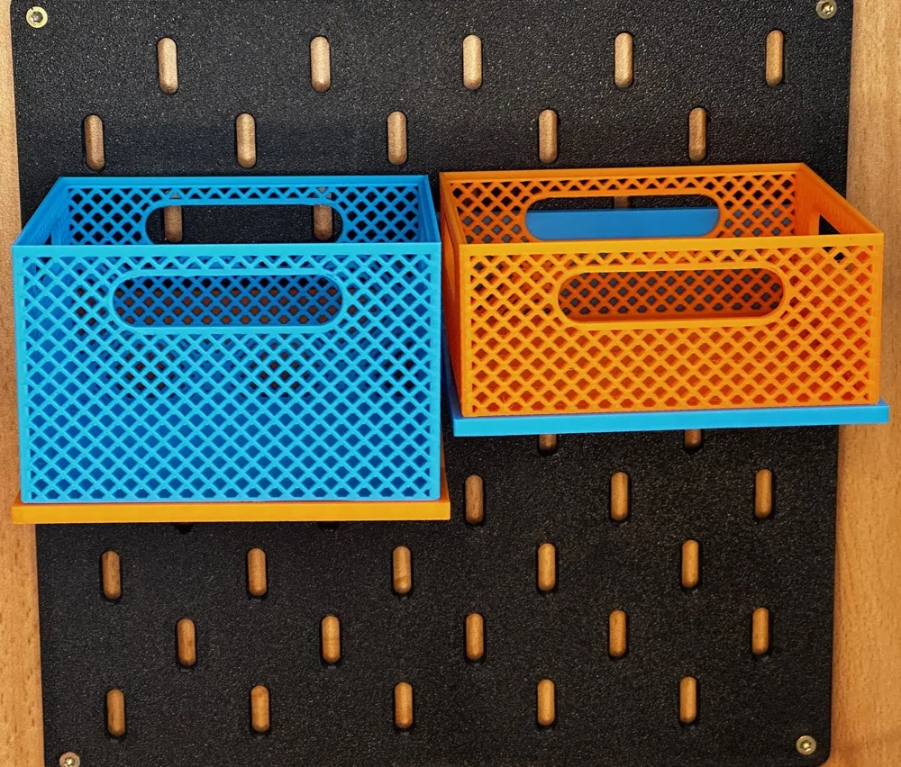 SKADIS Holder for Stackable Mesh Boxes - Free 3D Print Model - MakerWorld
