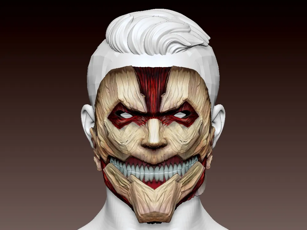 Attack on Titan Armored Titan Mask by Laffer233 MakerWorld: Download ...