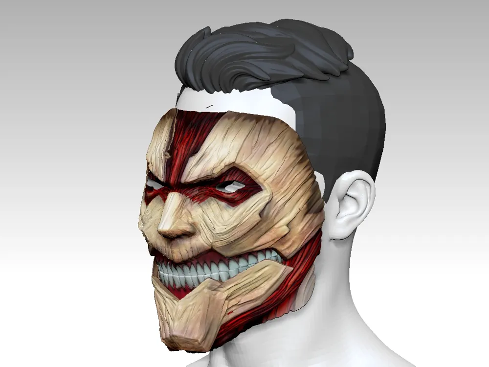 Attack on Titan Armored Titan Mask by Laffer233 MakerWorld: Download ...
