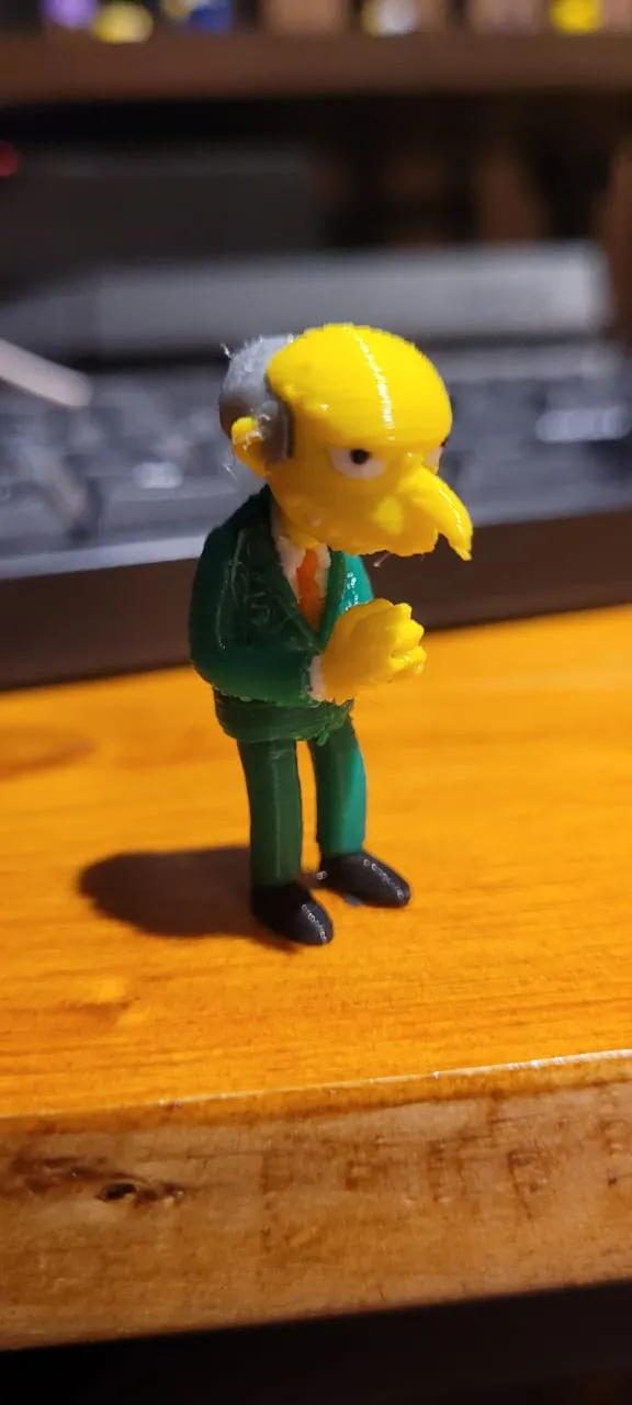 Mr Burns - Simpsons Style Figure - Free 3D Print Model - MakerWorld