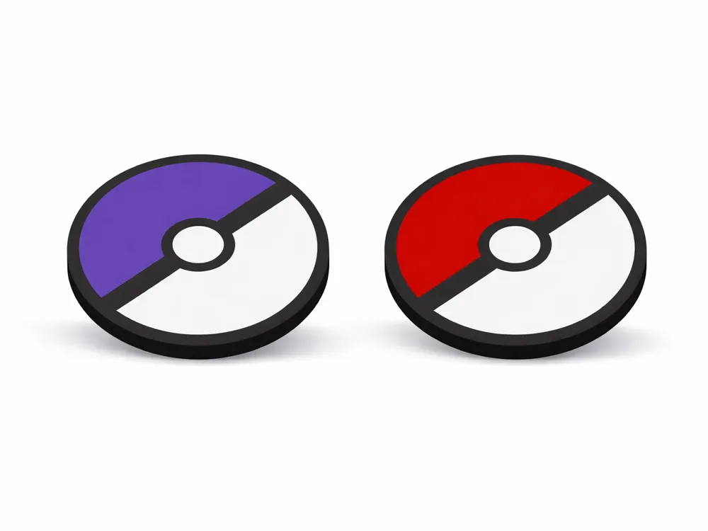 Gachapop Poke Ball Coin - Free 3D Print Model - MakerWorld