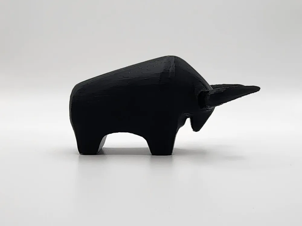 Minimalist Bull Statue by M2 Design - MakerWorld