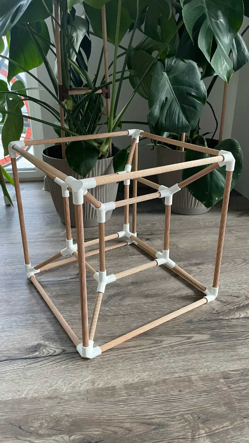 HYPERCUBE (TESSERACT) DOWEL PIN DIY by Toprototyp - MakerWorld