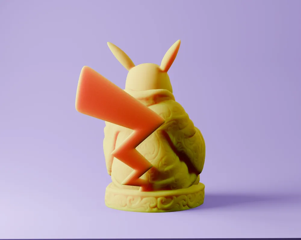 Pikachu Buddha - Pokemon by DigerTorskMakerWorld: Download Free 3D Models