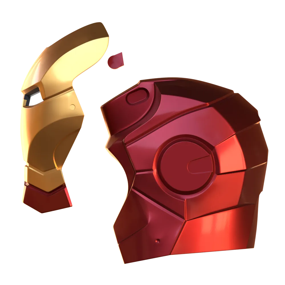 VEK3D Brick Iron Man Helmet by VEK_3D MakerWorld: Download Free 3D Models