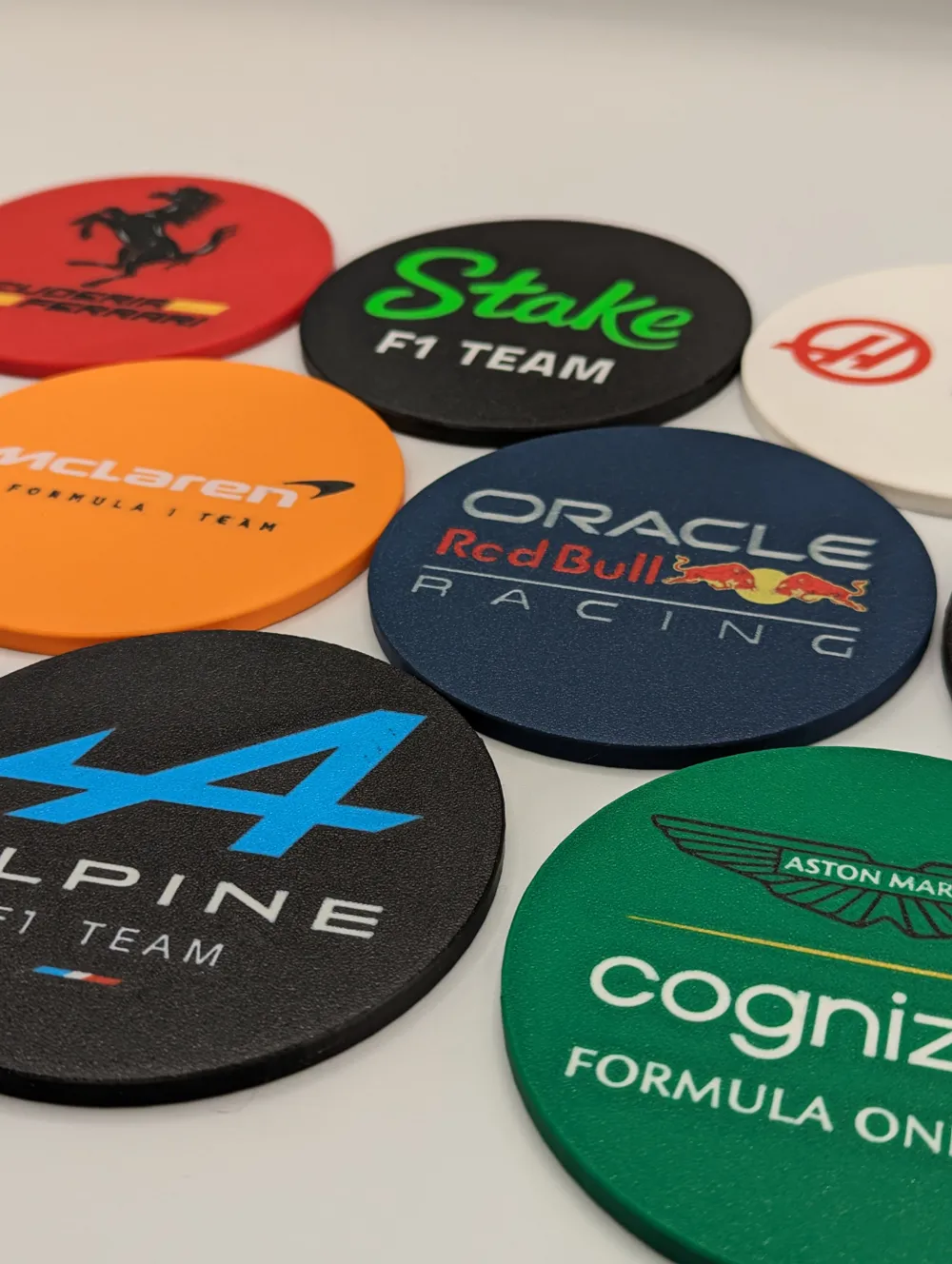 F1 Team Coasters 2024 - Free 3D Print Model - MakerWorld